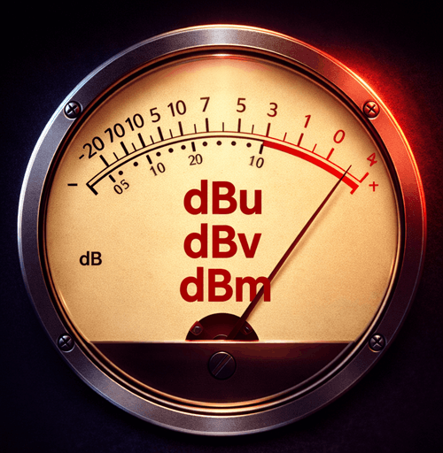 dBu decibel - dBv dBm dB SPL - How to calculate and convert