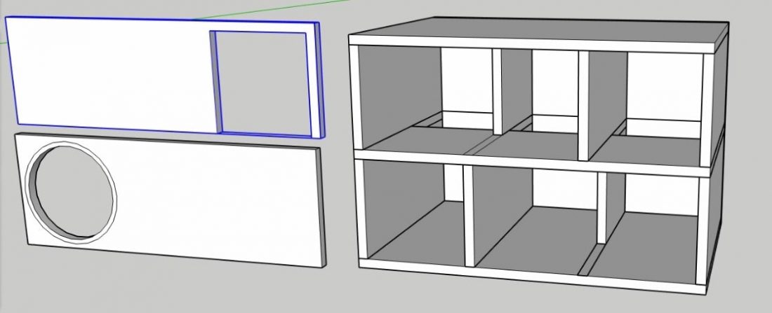DIY Transmission line subwoofer box - first attempt