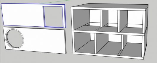 DIY Transmission line subwoofer box - first attempt