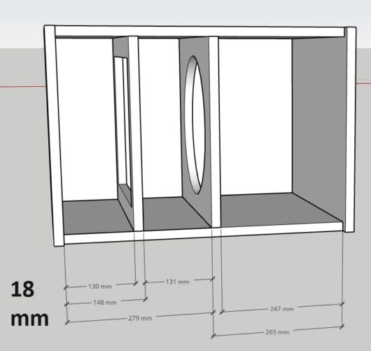GRS 12SW-4 4th order bandpass enclosure - Audio Judgement