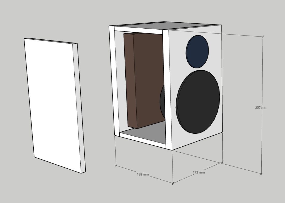Passive radiator bookshelf speakers - DIY Kit - Audio Judgement