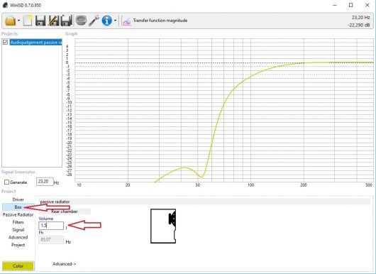 How to tune a passive radiator - using WinISD - Audio Judgement